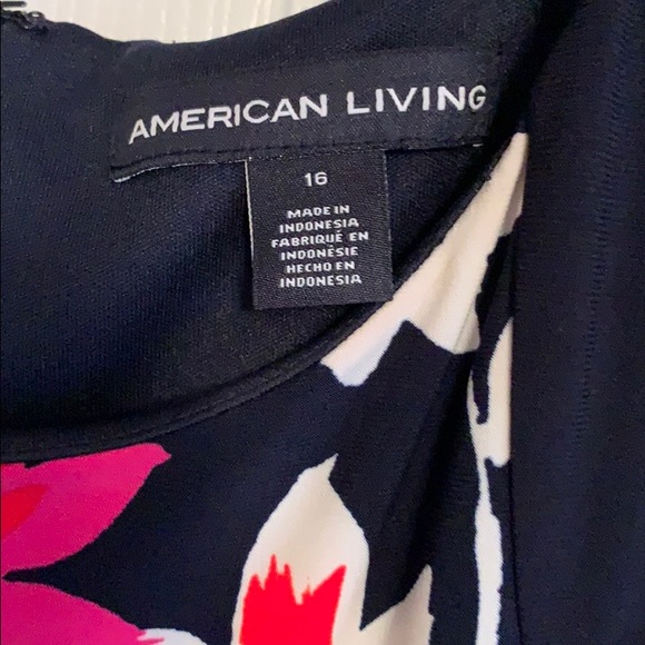 American Living | Dresses | American Living Dress Nwt Size 6 Navy ...